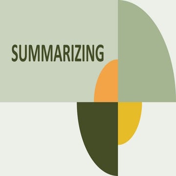 VARIOUS TECHNIQUES IN SUMMARIZING A VARIETY OF ACADEMIC.pptx