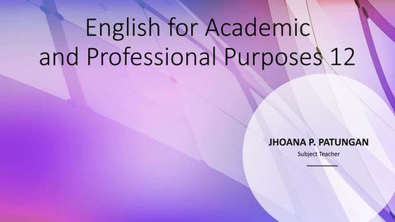 Reading and Writing Skills - Curriculum Guide | PPT