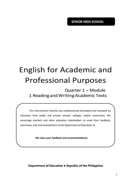 EAPP Lesson One: ACADEMIC TEXTS STRUCTURE.pptx