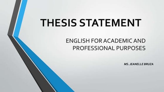 General and Specific Statement Powerpoint Presentation | PPTX | Skin ...