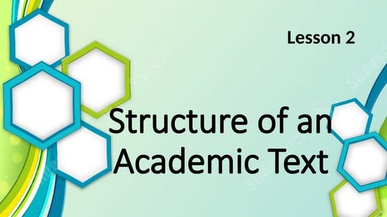 Structures of academic text - EAPP | POTX | Homework and Study | Education