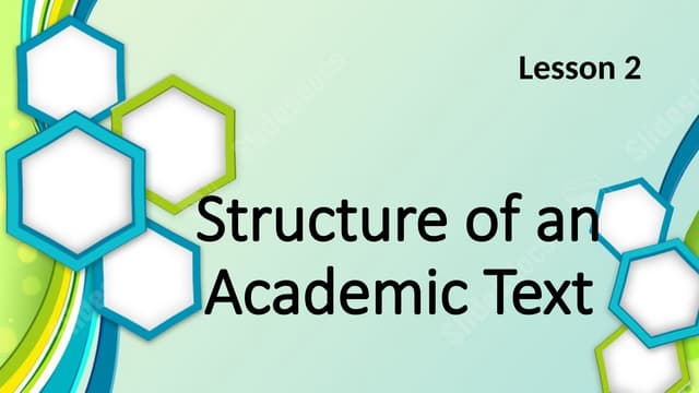 Structures of academic text - EAPP | POTX