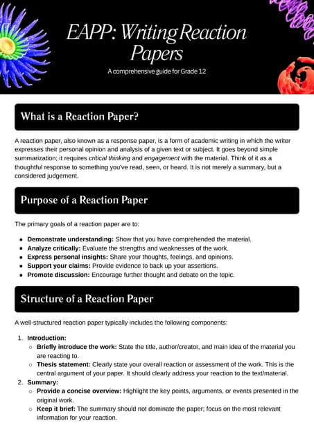 EAPP-LESSON 5 - How to Write a Reaction Paper).ppt
