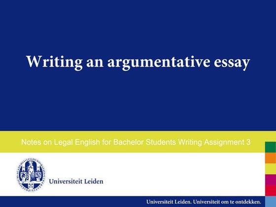 Writing a five paragraph argumentative essay | PPT