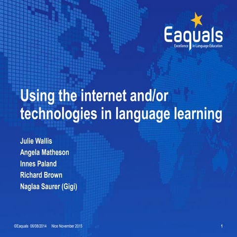 Using new technologies in language learning | PDF