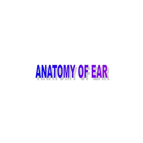Anatomy of ear of animals and their role | PPT