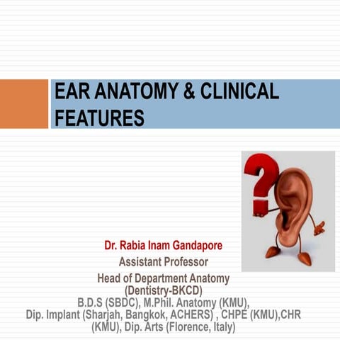 Ear and its clinical correlations By Dr. Rabia Inam Gandapore.pptx | Free Download