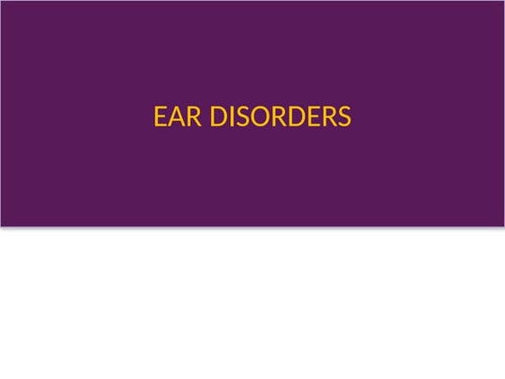 Common Ear Diseases | PDF