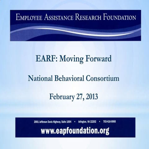 Earf nbc presentation feb 27, 2013 | PPT