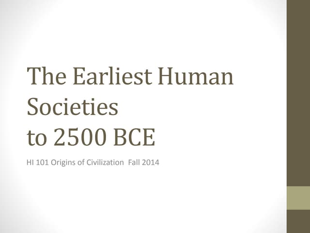 Early humans ppt | PPT