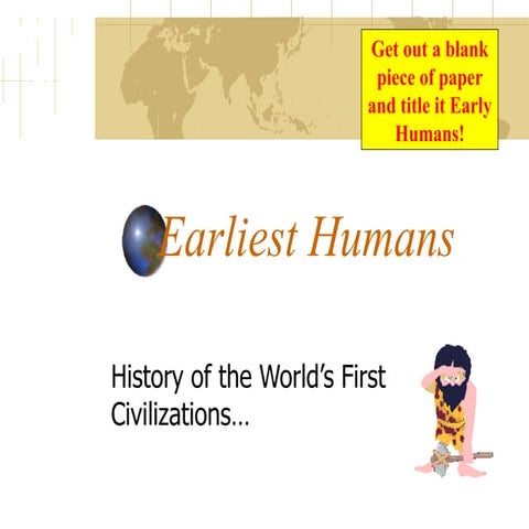 Early Humans | PPT