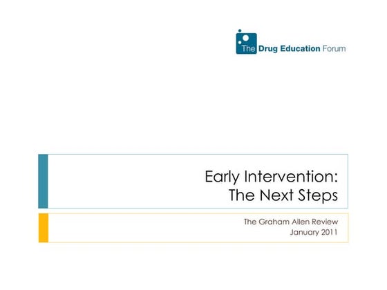 Early detection and_early_intervention | PPT | Daycare and Pre-School | Parenting