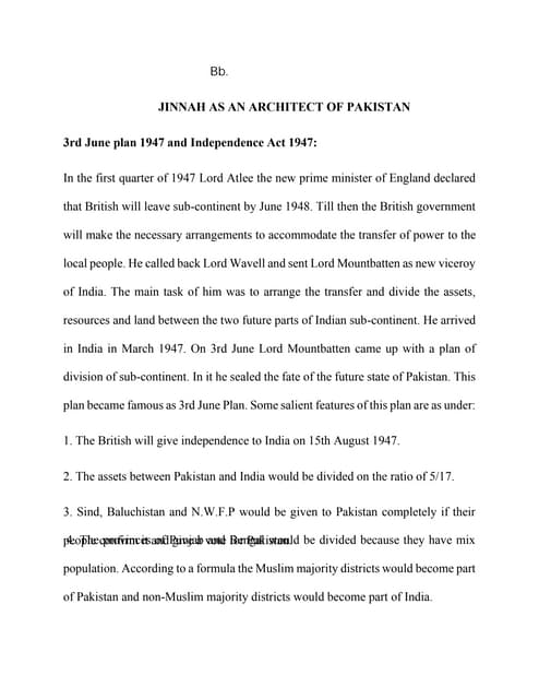 political history of pakistan 1947-1958 | PDF