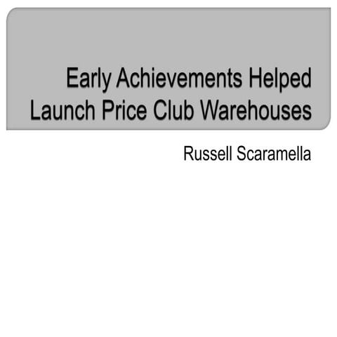 The World’s First Membership Warehouse Club | PPTX