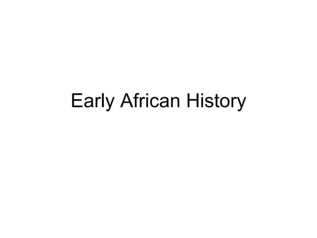 Ancient African Civilizations | PPTX