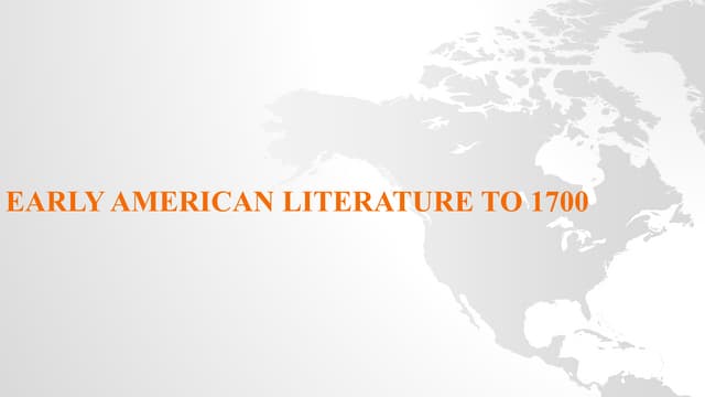American Literature 1865-1914 Overview