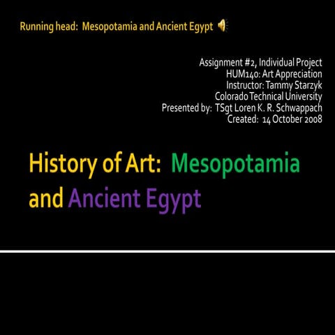 Mesopotamian Art | PPT
