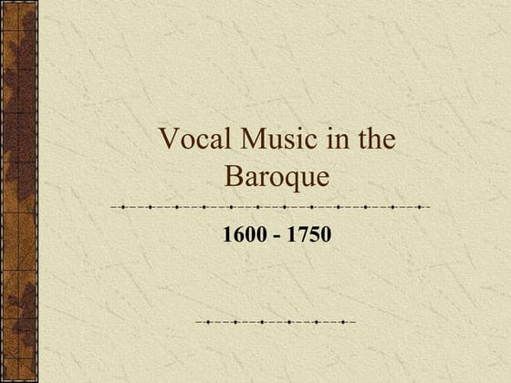 Art Song and Opera of the Romantic Period | PPT