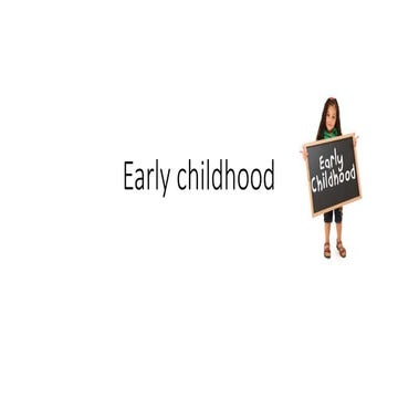 Early childhood | PPT