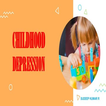 Childhood depression | PPTX