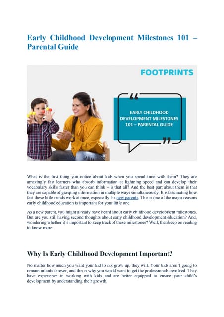 checklist developmental milestones | PDF