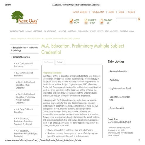 Credit For Life Experience Programs California | PDF