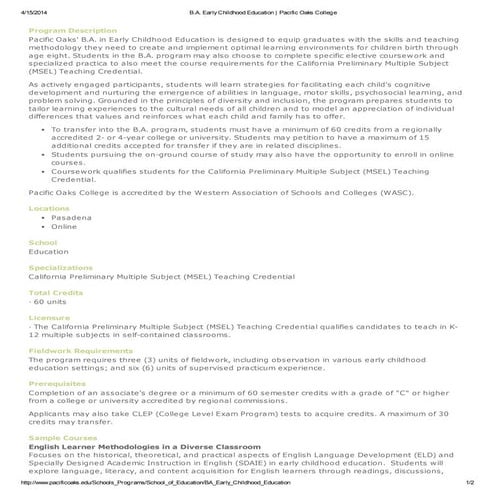 Pacific Oaks College and Children’s School Strategic Plan | PDF
