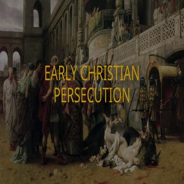 Early Christian Church PPT Christian Martys | PPTX