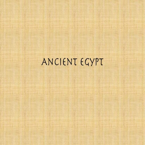 Early egypt | PPT