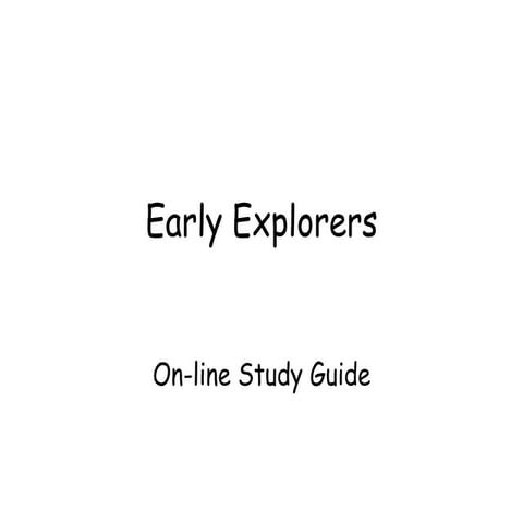 Early Explorers 2 The Quiz | PPT
