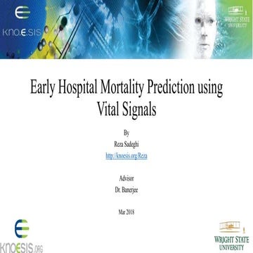 Early hospital mortality prediction using vital signals | PPTX | Heart ...