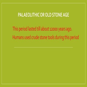 Early Humans 1 for class 6 social students | PPT