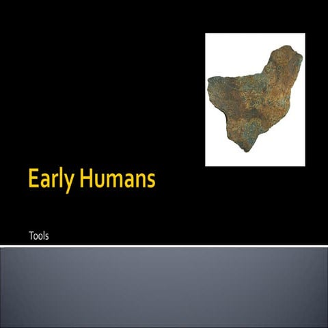Early humanstools charli | PPT