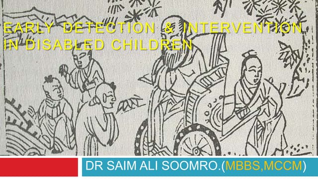 Over View Of Early Detection And Intervention In Disabilities Ppt