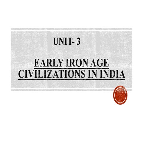 Early iron ages in India, architecture | PDF