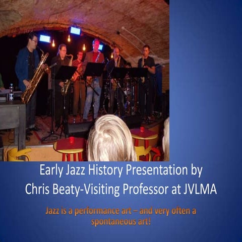 Early jazz presentation | PPTX