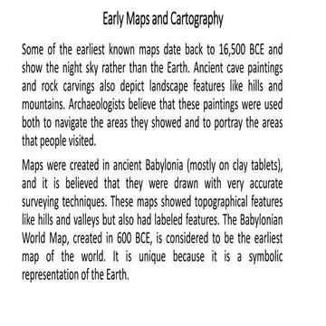 The Evolution of Cartography: From Ancient Maps to Modern GIS ...