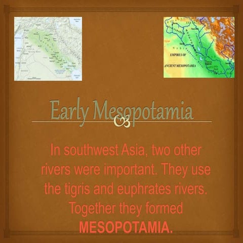 Early mesopotamia | PPTX