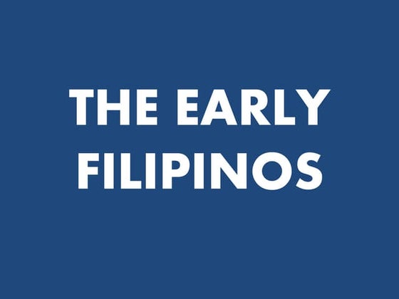 The early ancestors of the filipino's | PPT