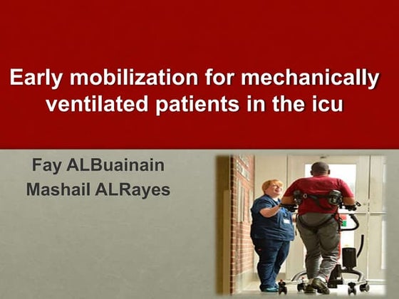 Mobilization in icu | PPT