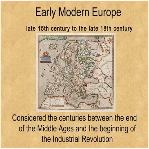 Early modern europe | PPT