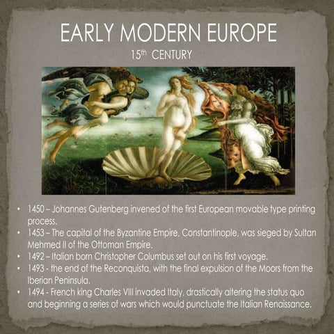Early Modern Europe | PPT