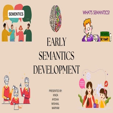 EARLY SEMANTICS DEVELOPMENT.pdf (main points) | PPT