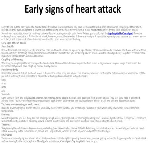 Understanding the-signs-and-symptoms-of-hear-attack | PDF