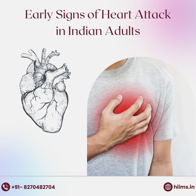 Early Signs of Heart Attack in Indian Adults | PDF