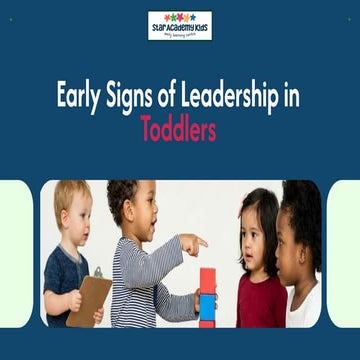 Early Leadership Skills Emerging in Toddlers | PDF
