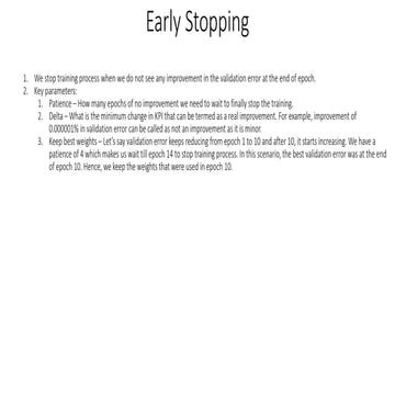 Early Stopping in Deep Learning | PPT