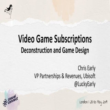Video Game Subscriptions – Deconstruction and Game Design | Chris Early ...