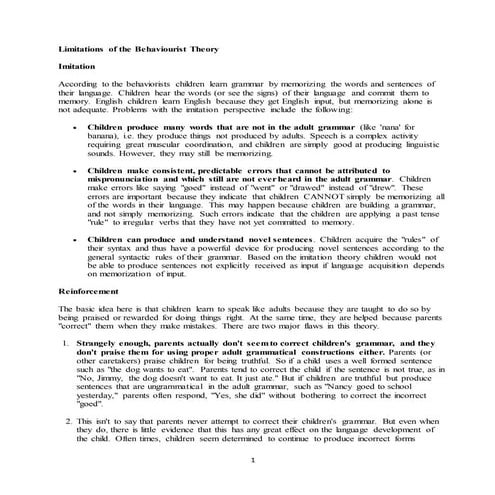 Early theories | PDF