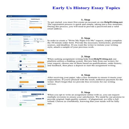 Early Us History Essay Topics | PDF